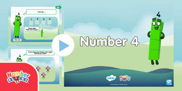 Numberblocks: Number 4 Square Like Me (teacher made)