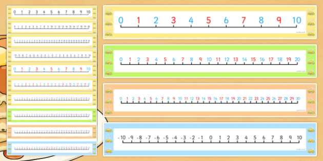 Pancake Themed Number Lines