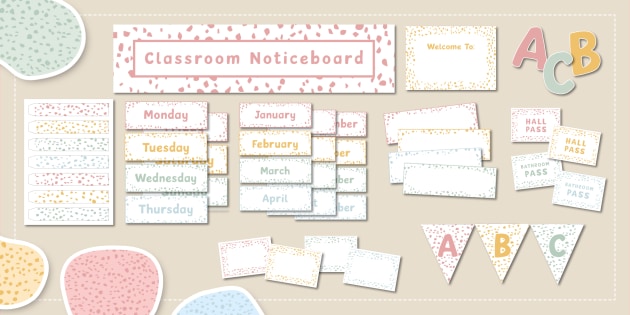 Classroom Display Pack | Back To School | Pastel Theme