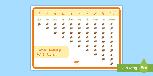 Tokelau Numbers 1 - 10 (teacher made)