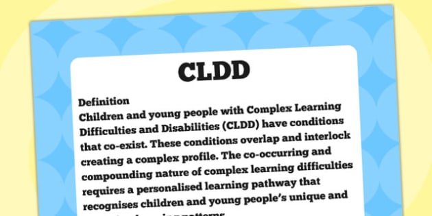 CLDD Definition Display Poster