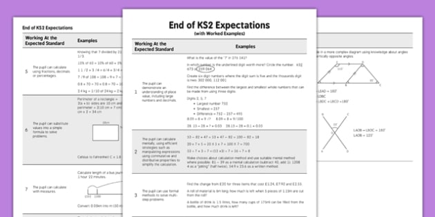 End of KS2 Expectations Maths (teacher made)