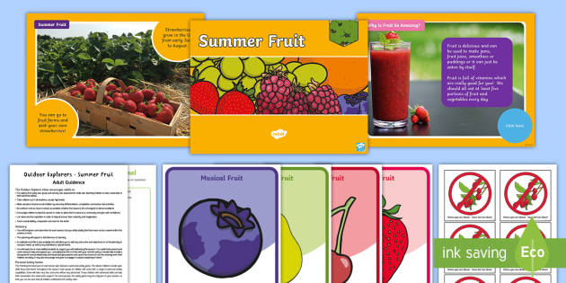 Fruits of Summer Lesson Pack - EYLF - Outdoor Learning