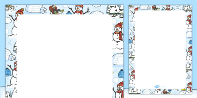 Winter Themed Editable Display Poster (teacher made)