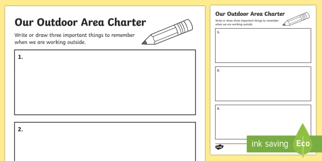 Outdoor Area Charter Early Level Worksheet / Worksheet