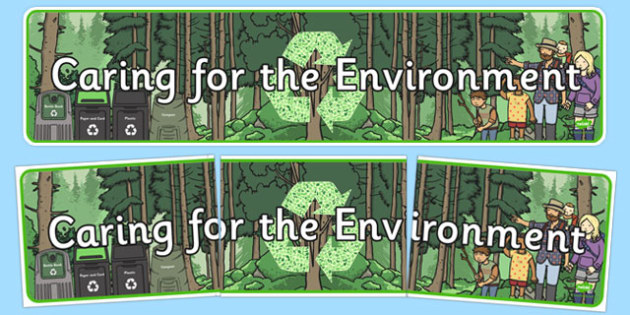 Caring for the Environment Display Banner Recycle Display Banner - Recycle