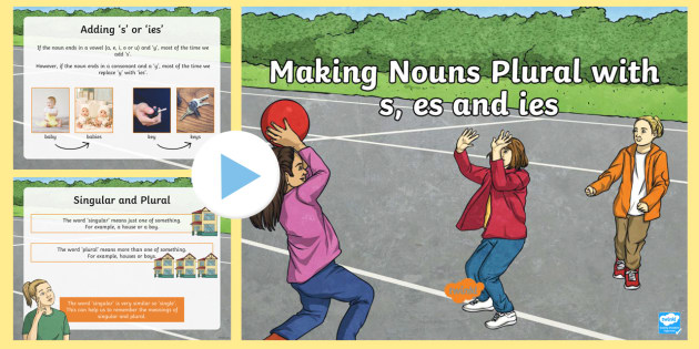 Making Nouns Plural, singular and plural, s, es, ies, morpheme, morphemic