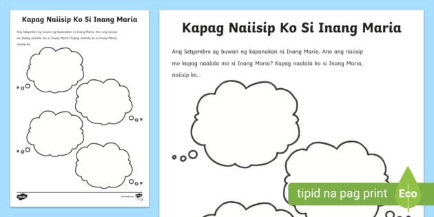 * NEW * Kapag Naiisip Ko Si Inang Maria | Grade 2 | Twinkl