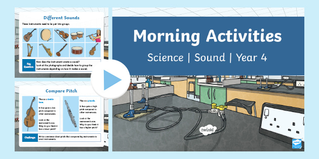 Year 4 Early Morning Science Activities Sound - activities y4