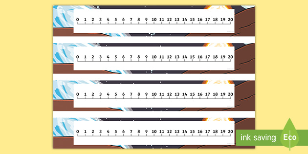 0-20 Number Line (Space) (teacher made)