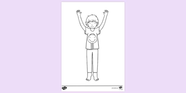 FREE! - Mr Tall Colouring Sheet (teacher made)