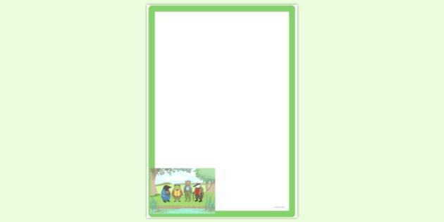 FREE! - Simple Blank Wind In The Willows Page Border | Twinkl