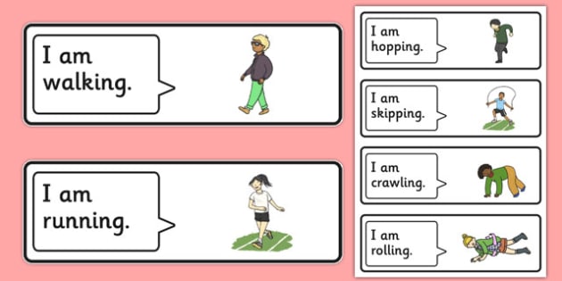 50 I Am Verb Cards (teacher made)