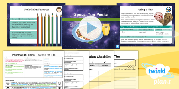 Space: Tim Peake: Information Texts 5 Y5 Lesson Pack