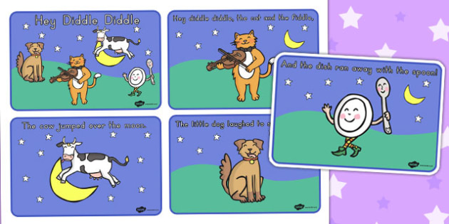 Hey Diddle Diddle Story Sequencing A4 (teacher made)