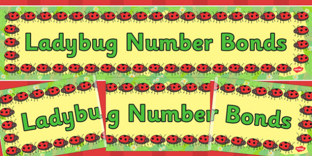 Ladybug Number Bonds Banner (teacher made)