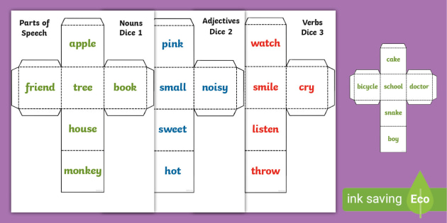 ESL Word and Sentence Dice