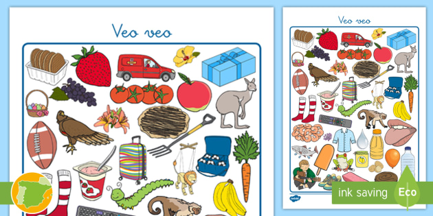 Veo, veo: La letra G y la Gu (teacher made)