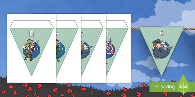 Remembrance Day Bunting | Australian Primary Resource