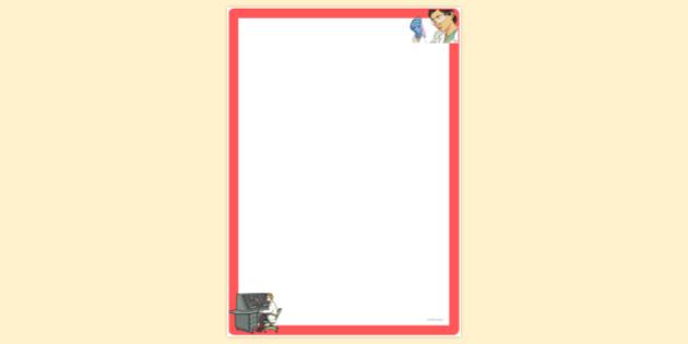Simple Blank Science Lab Page Border | Page Borders | Twinkl