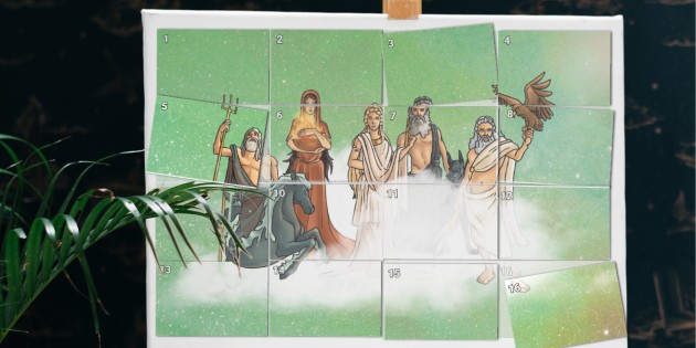 Greek Gods - Mythical Magic - Sticker Puzzle (teacher made)
