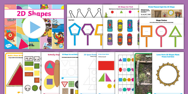 👉 EYFS Nursery Maths Activity Pack: 2D Shapes
