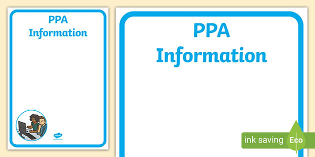 PPA Information Poster