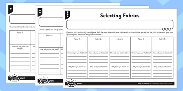 Worksheet / Worksheet Selecting Fabrics (creat de profesori)
