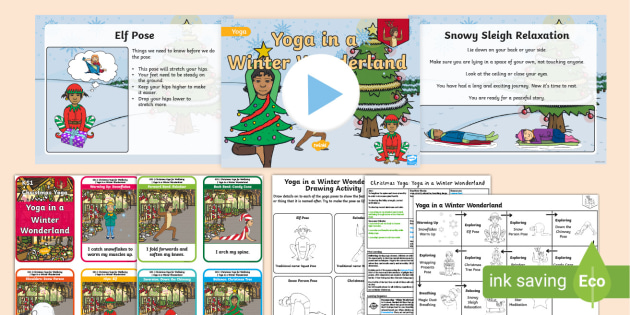 Christmas Wellbeing KS1 Christmas Yoga (Teacher-Made)