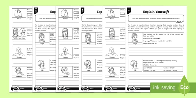 Explain Yourself! Worksheet / Worksheet