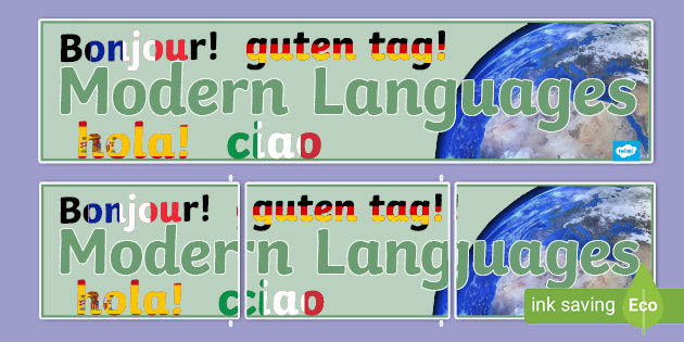 Modern Languages Third Level Display Banner (teacher made)