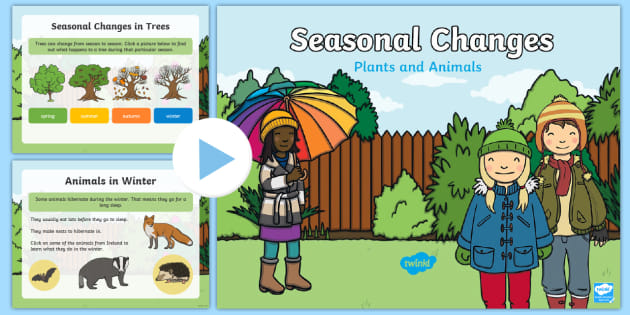Seasonal Changes in Plants and Animals PowerPoint