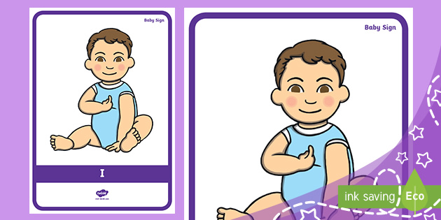 Baby Sign Language Poster (I) (Teacher-Made)