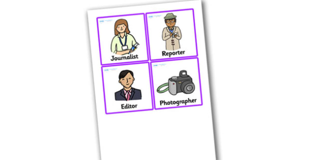 Newspaper Office Role Play Badges (teacher made)