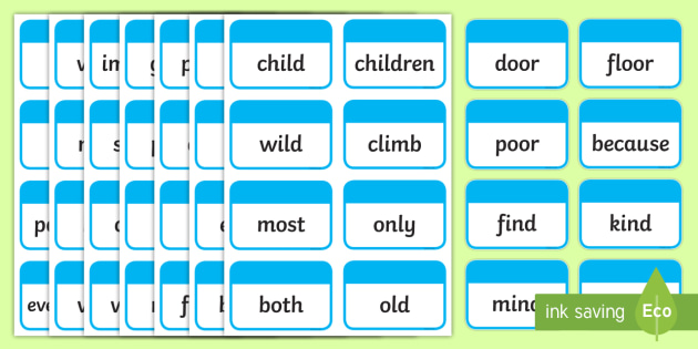 Irregular Word Flashcards | Year 2 Primary Resources