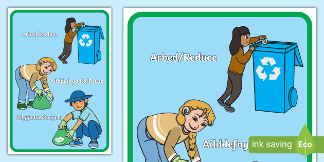 Reduce Reuse Recycle Cartoon