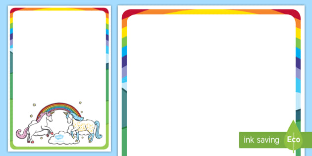 Unicorn Themed Editable Classroom Area Display Sign