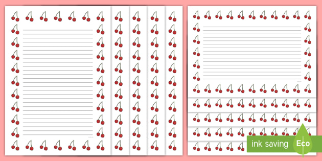 Cherry Themed Page Border Pack - Cherry Themed Page Border Pack