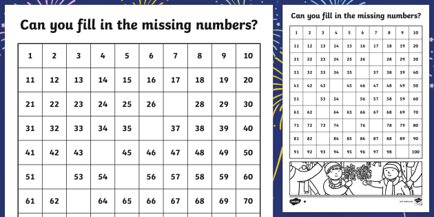 Missing Numbers Squares | twinkl.com.au