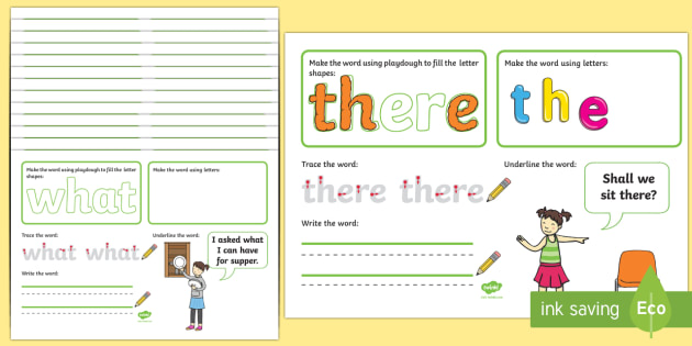 Phase 4 Phonics Tricky Words Make Read Write Activity Mat