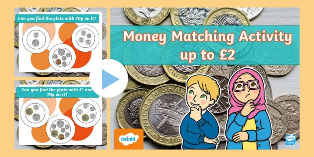 Money Matching Activity up to £2 PowerPoint