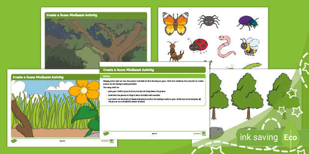 Create a Scene Minibeasts Activity (teacher made)