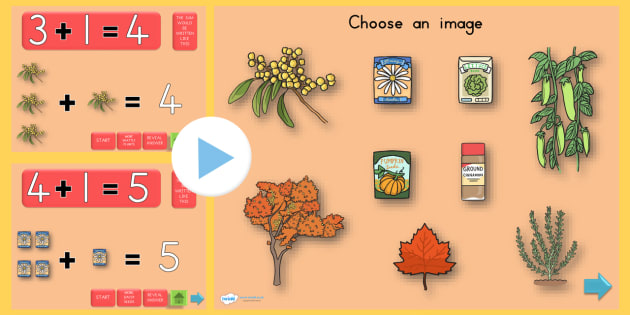 Autumn Themed Addition PowerPoint