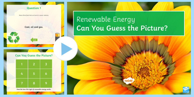 Renewable Energy Quick Quiz (teacher made)