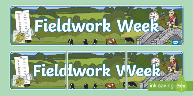 Fieldwork Week Display Banner - Geography - Twinkl