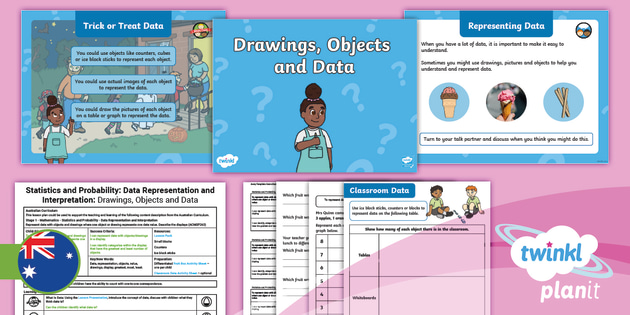 Year 1 Data Representation Drawings, Objects and Data Lesson