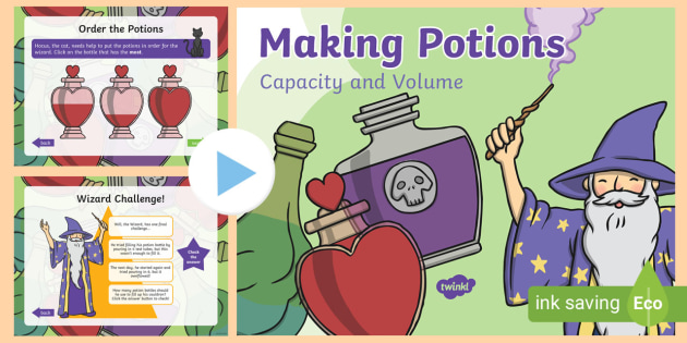 EYFS Potions Capacity and Volume PowerPoint | Primary Resources - Twinkl