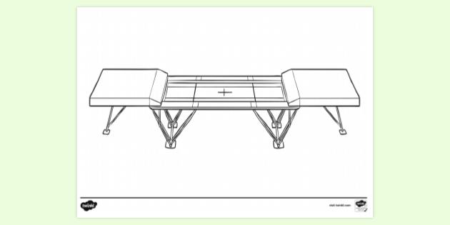 FREE! - Trampoline Colouring Sheet (teacher made)