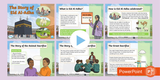 The Story of Eid Al-Adha Presentation (teacher made)