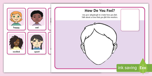 How Do You Feel? Playdough Activity (teacher made)